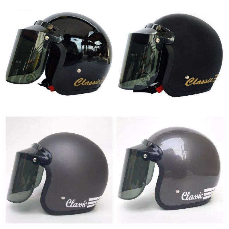 Jual helm classic (LECET kecil saja karena pengiriman) | Shopee Indonesia