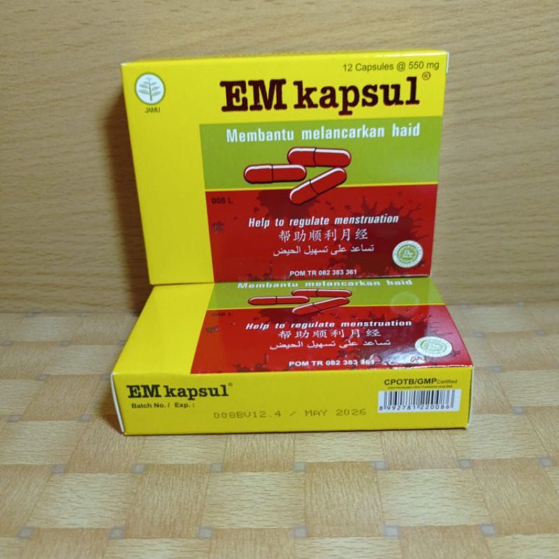 Jual EM KAPSUL Isi 12 kapsul Masalah Haid | Shopee Indonesia