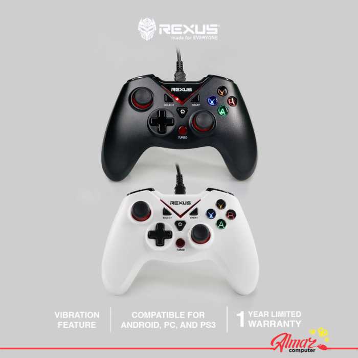 Jual Gamepad Rexus Gladius GX2 Joystick Game Controller Android, Xinput ...