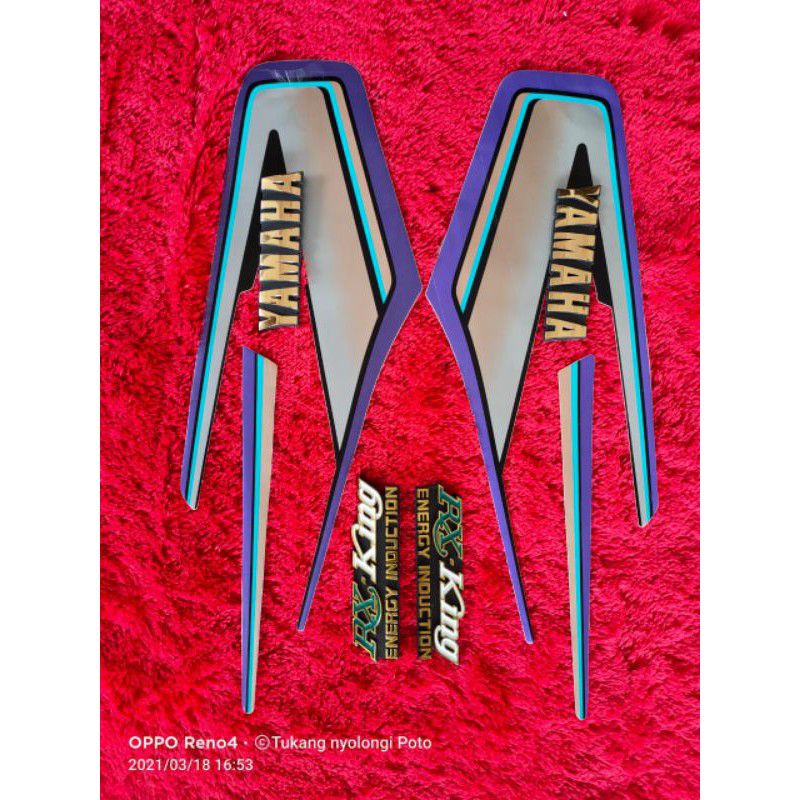 Jual STRIPPING STICKER SET EMBLEM RX-KING KOBRA 1994 WARNA HITAM LIS ...