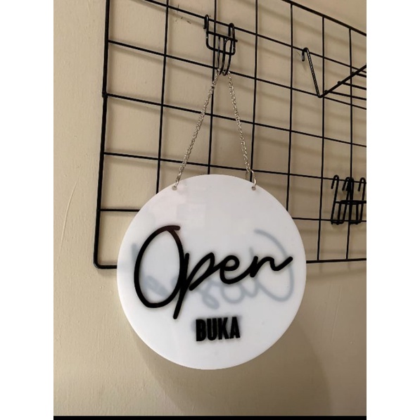 Jual Sign Board Akrilik | Open Closed Tulisan Timbul Akrilik | Shopee ...