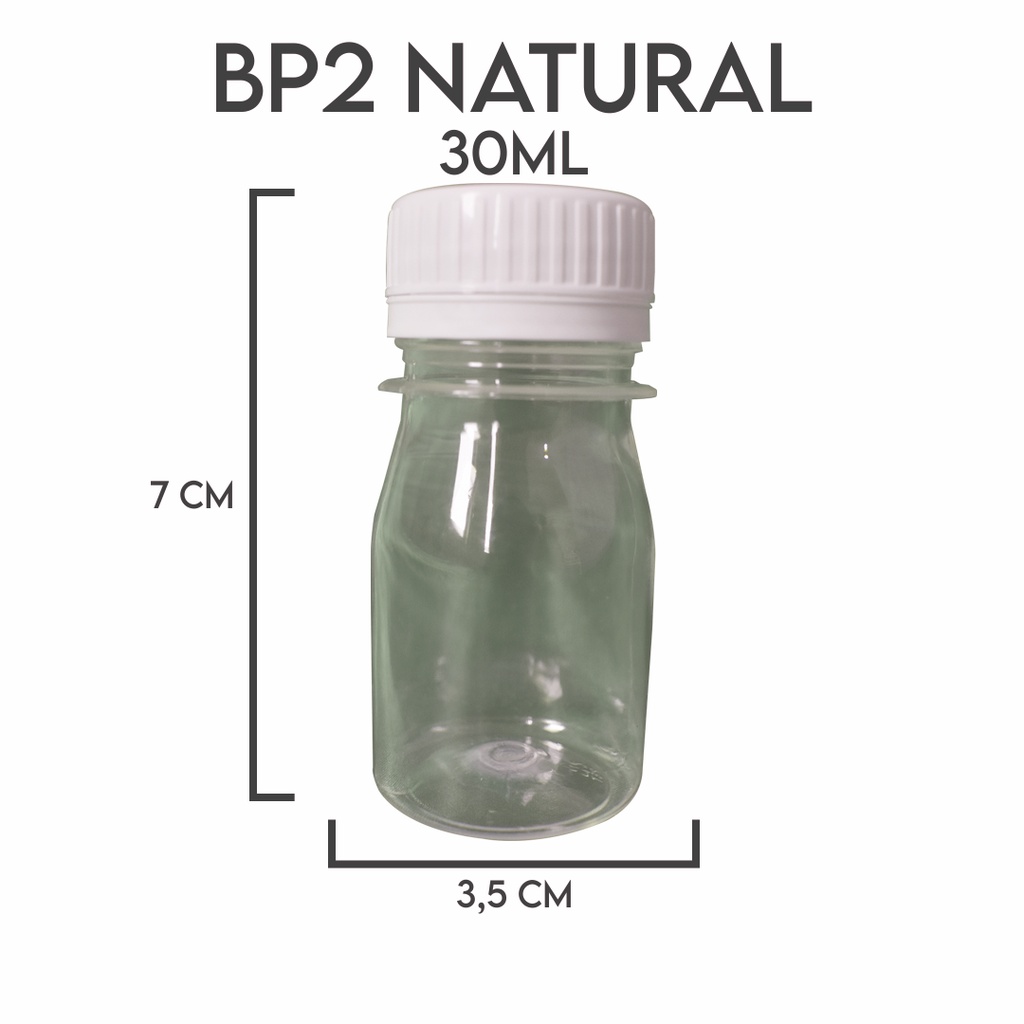 Jual Botol kapsul 50ml - botol capsule BP2 putih nat | Shopee Indonesia