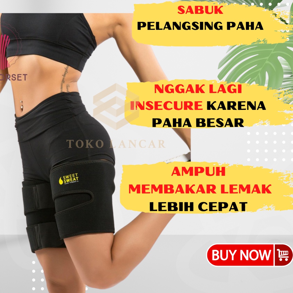 Jual SWEET SWEAT THIGH TRIMMER, paha shaper belt ( Sweet Sweat paha ...