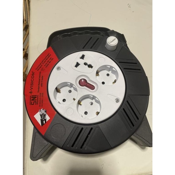 Jual VISICOM Kabel Roll 4 Lubang 15 Meter 10 Meter 15 m 10 m KUNINGAN ...