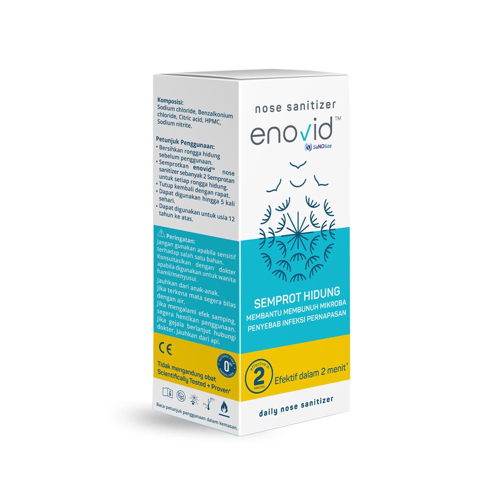 Jual SPRAY ENOVID NOSE SANITIZER 25 ML | Shopee Indonesia