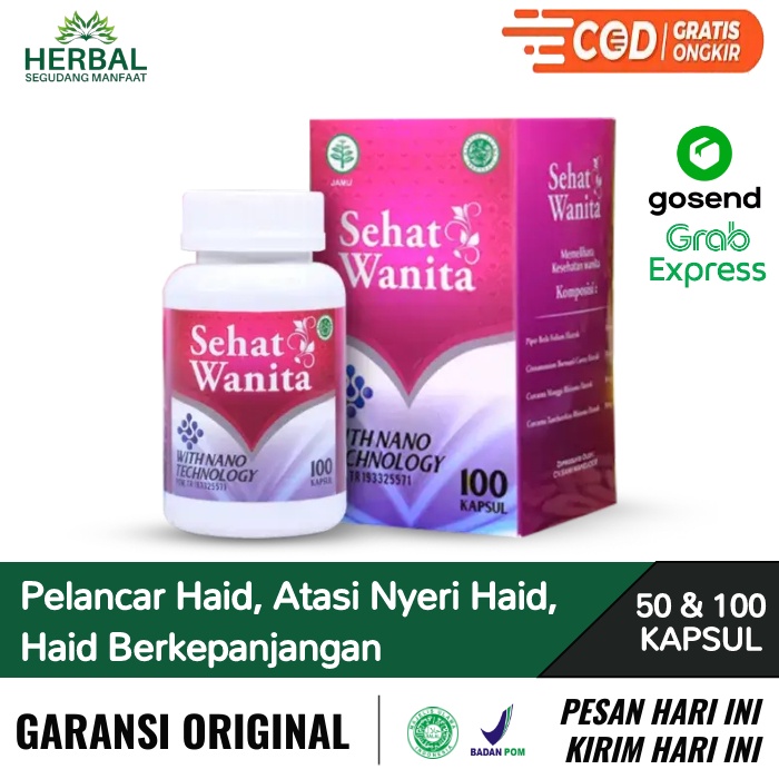 Jual SEHAT WANITA Melancarkan Haid Obat Haid Berkepanjangan Pelancar ...