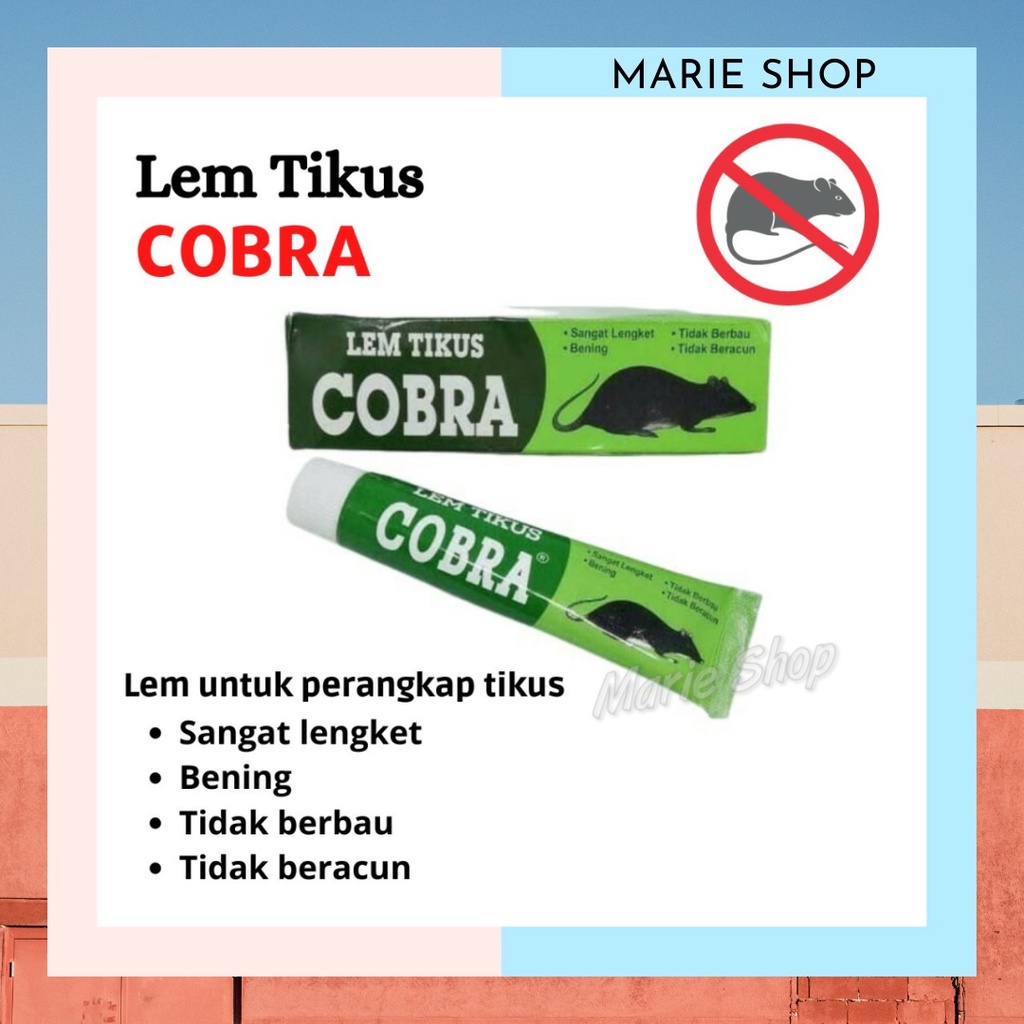 Jual LEM TIKUS CAP COBRA SUPER LENGKET AMPUH MEMBASMI TIKUS - LEM TIKUS ...