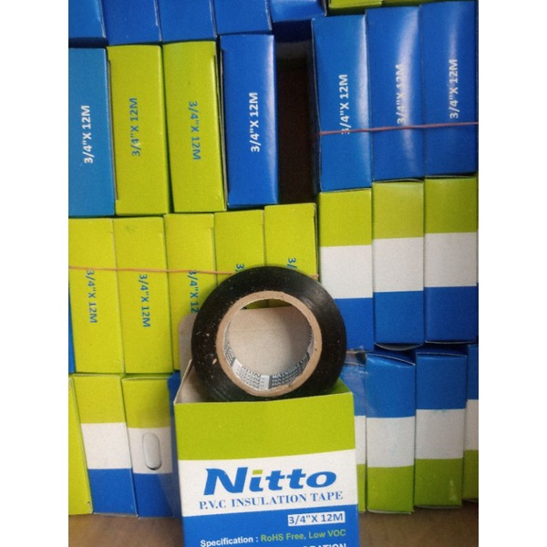 Jual Isolasi Isolatif Listrik Merk Nitto No 21P Warna Merah Ukuran 19mm ...
