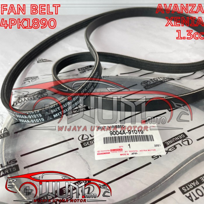 Jual FAN BELT VAN BELT SABUK TALI KIPAS 4PK1890 AVANZA XENIA 1.3 | Shopee Indonesia
