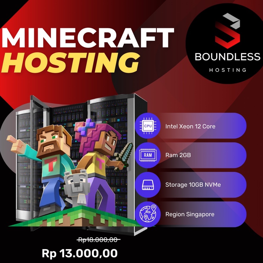 Jual Server Minecraft Hosting 2GB | Shopee Indonesia