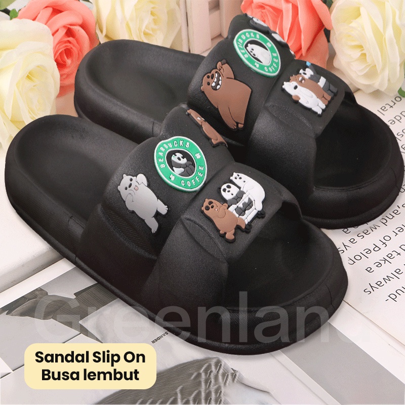 Jual Greenland Sendal Wanita Sandal Karet Terbaru Empuk Tebal Anti Slip ...