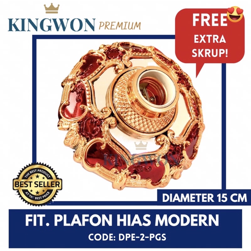 Jual LAMPU PLAFON HIAS MODERN E27 DPE 2 PGS KINGWON | Shopee Indonesia