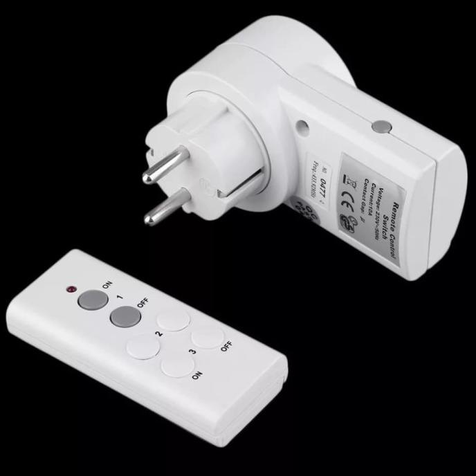 Jual Wireless Remote Control On/Off Outlet Switch Socket Colokan ...