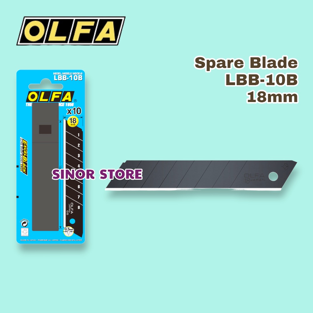 Jual Olfa Cutter REFILL LBB-10B 18 mm Spare Blade Isi 10 Pcs | Shopee Indonesia