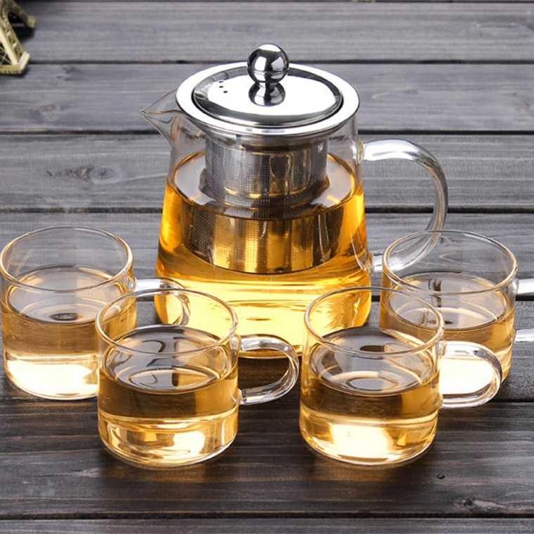 Jual WOW BANGET Tea pot infuser / teko teh kaca stainless / teapot ...