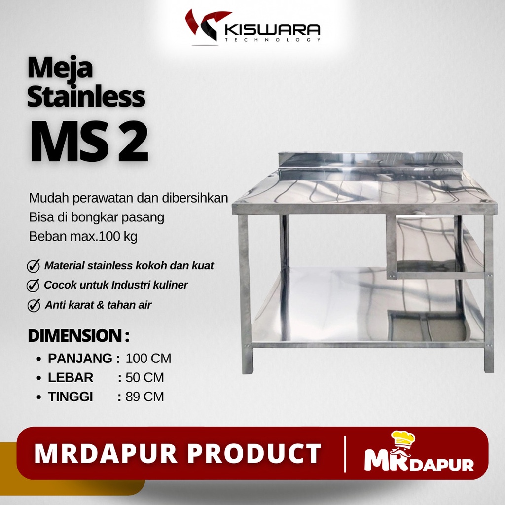 Jual Meja Stainless Steel MrDapur MS 2 MEJA DAPUR | Shopee Indonesia