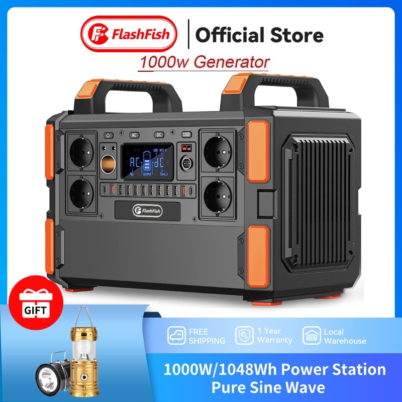Jual (Ready) Flashfish 1000W Portable Power Station 1048Wh Solar ...