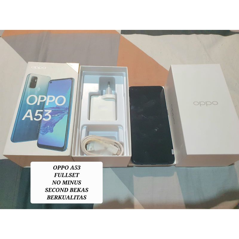 Jual OPPO A53 RAM 4/128GB EX RESMI OPPO SECOND DUAL SIM FULLSET ...