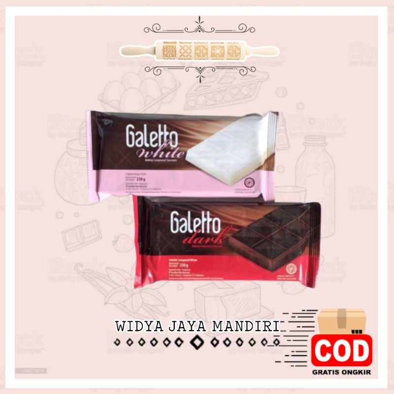 Jual Coklat Batangan / Coklat Compound Galetto Dark / White | Shopee ...