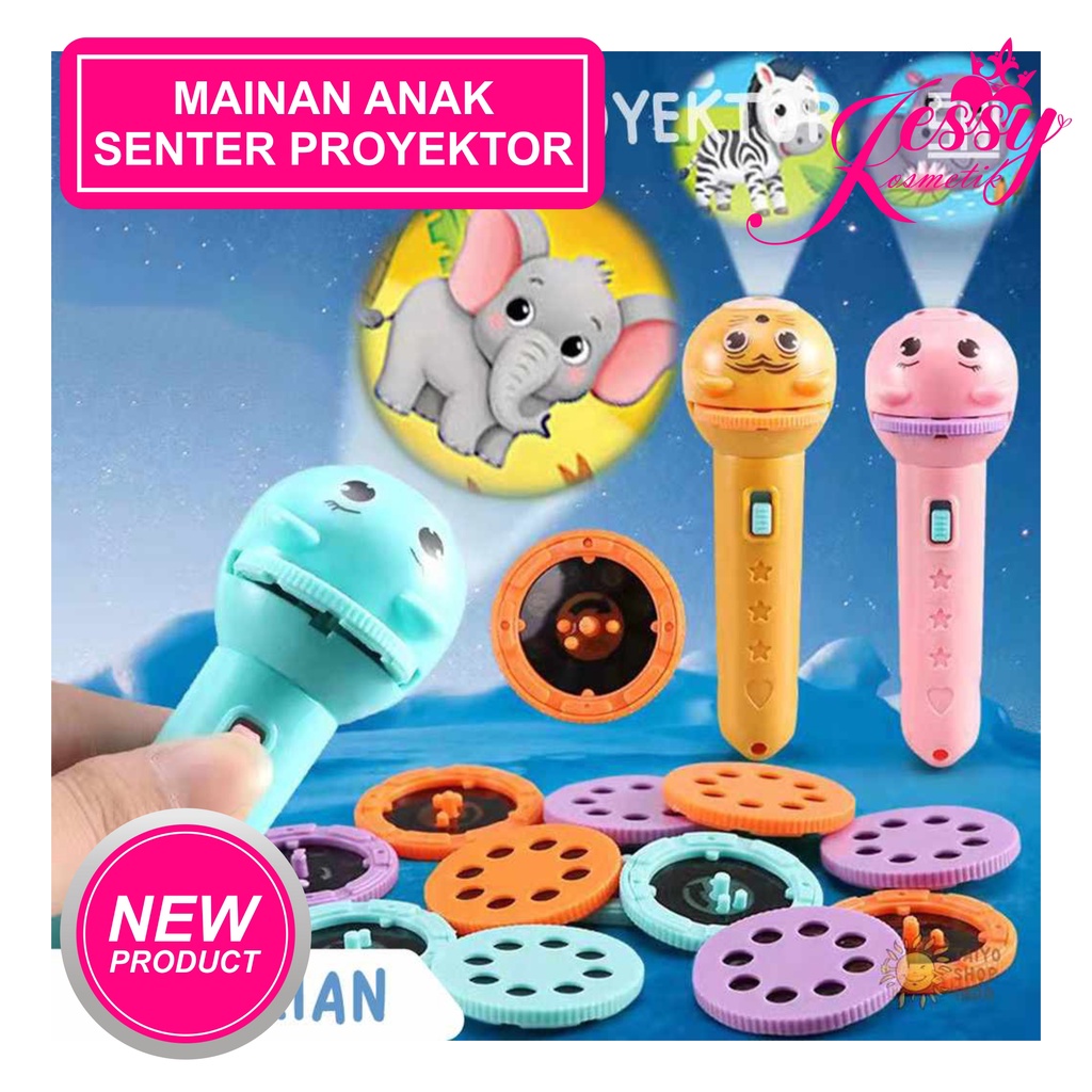 Jual [200gr] T645 | [SENTER] Mainan Anak Senter Proyektor 3 Piringan ...