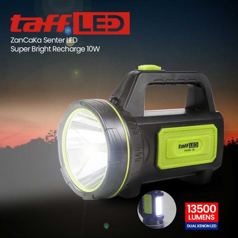 Jual TaffLED ZanCaKa Senter LED Super Bright Rechargeable 10W 13500 ...