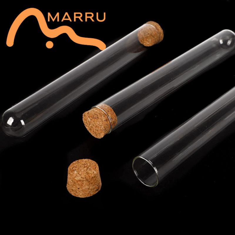 Jual MARRU Tabung Reaksi Kaca Tutup Gabus 16x150mm Glass Test Tube With ...