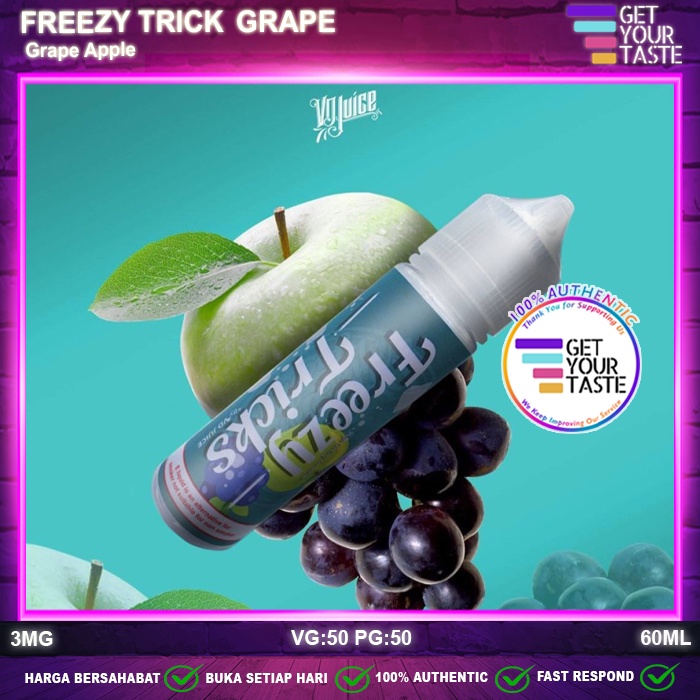Jual Liquid Freezy Tricks Grape Apple 60ML by VD Juice Malaysia ...