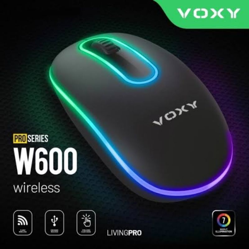 Jual Mouse Wireless Voxy W600 RGB Light | Shopee Indonesia