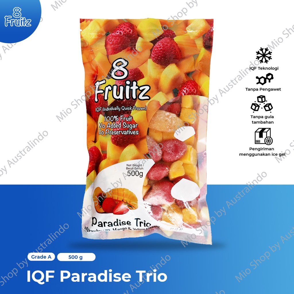 Jual 8 Fruitz frozen paradise trio 500 Gr | Shopee Indonesia