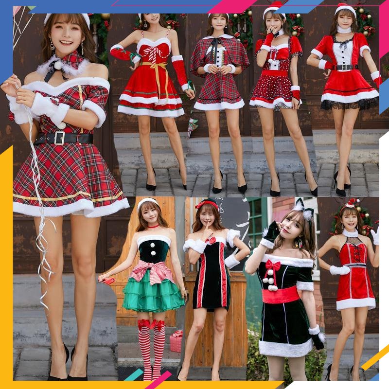 Jual 12.12 MEGA SALE NATAL DAN TAHUN BARU 2022 /Kostum Natal Wanita ...