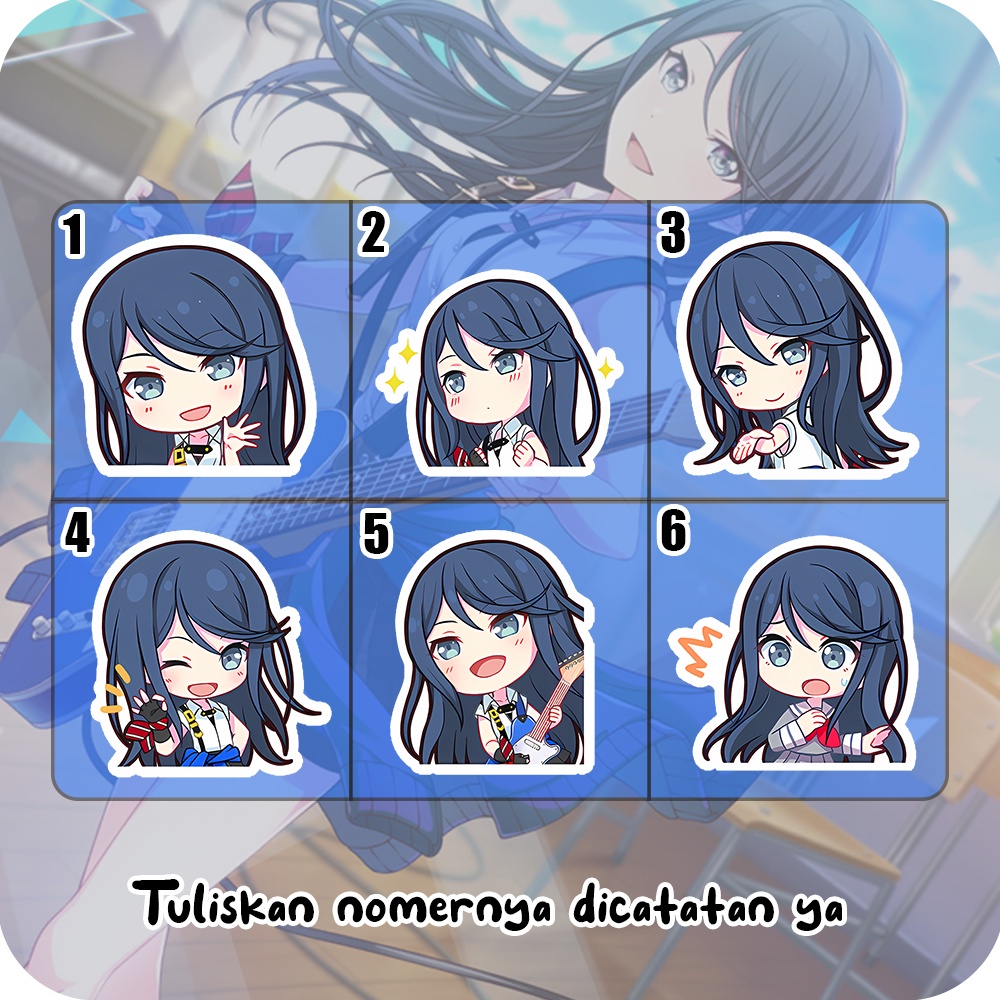 Jual Stiker Glossy Ichika Hoshino Project Sekai, Sticker Anime Game ...