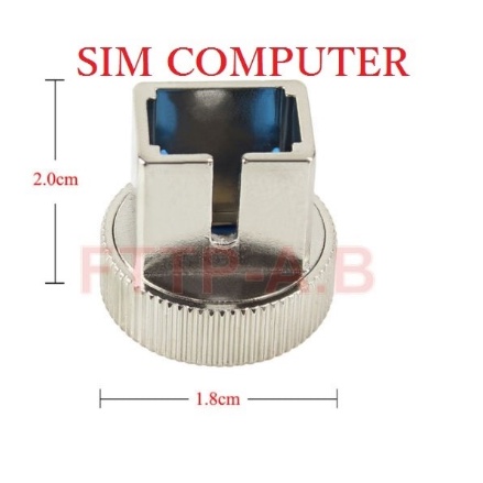 Jual FTTH SC Adapter SC Connector digunakan untuk Fiber OPM and OLS 1pc ...