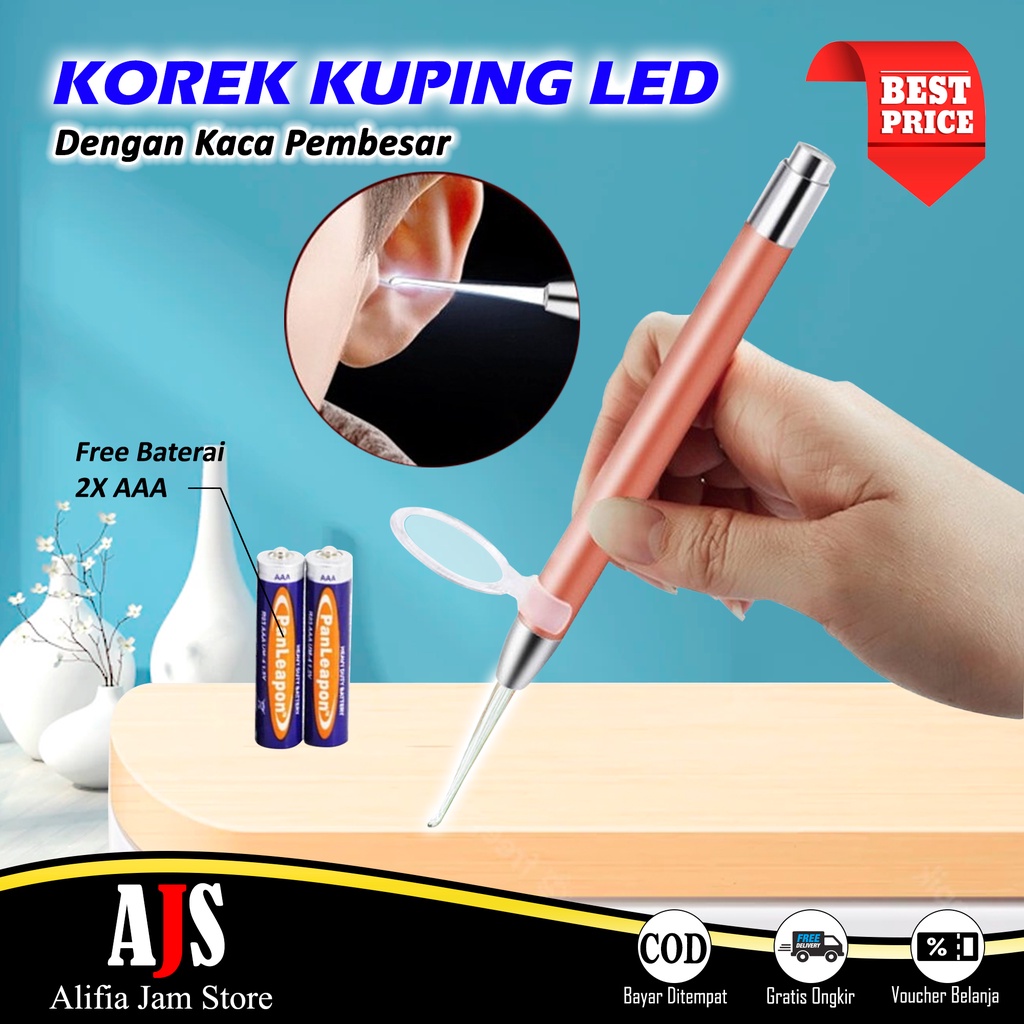 Jual Korek Kuping LED Senter Anak dan Dewasa Alat Pembersih Kotoran ...