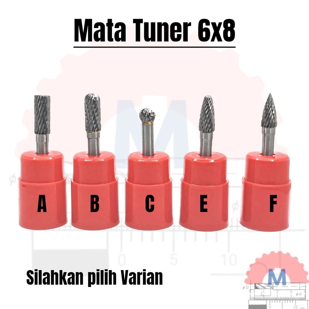 Jual Mata Bor Tuner 6mm x 8mm Carbide Mata Tuner Porting As 6mm ...