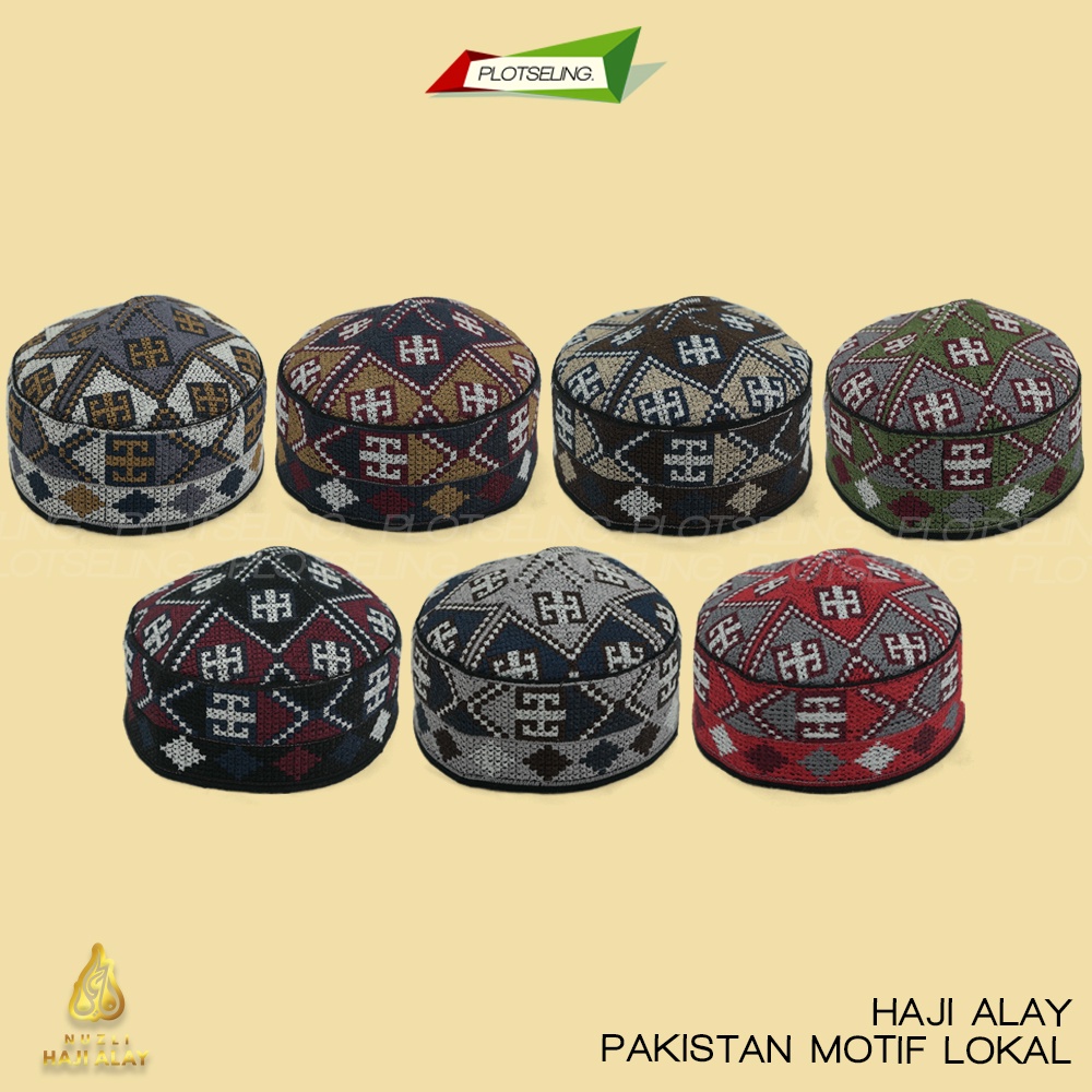 Jual Peci PAKISTAN STICK Cap Bordir Kopiah Haji Sholat Santri Pria ...