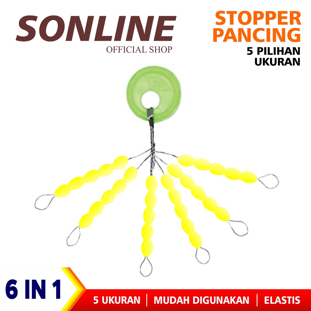 Jual SONLINE Stopper Pancing Warna Kuning Alat Pancing Model Batang ...