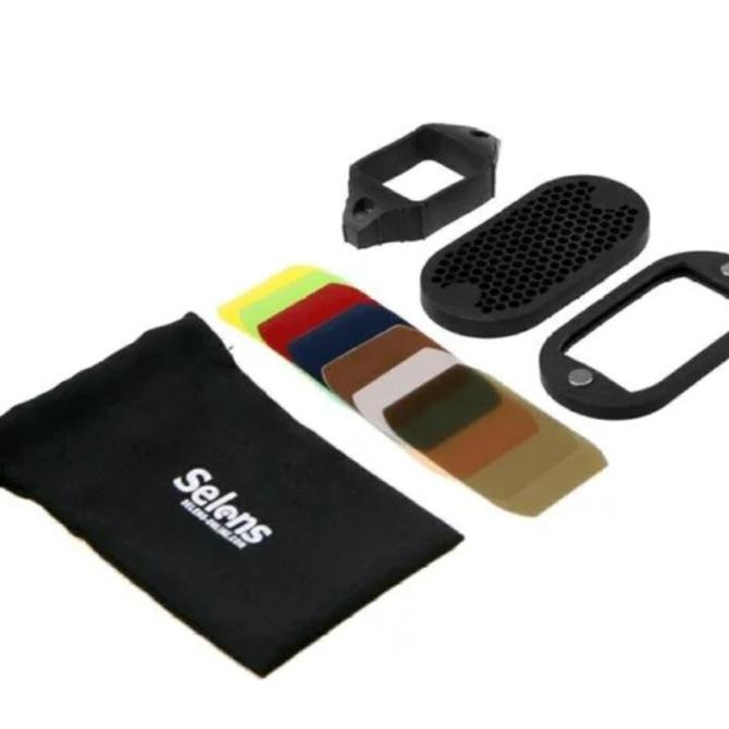 Jual Selens Magnetic Flash Honeycomb Grid Color Gel Magmod Basic Kit ...