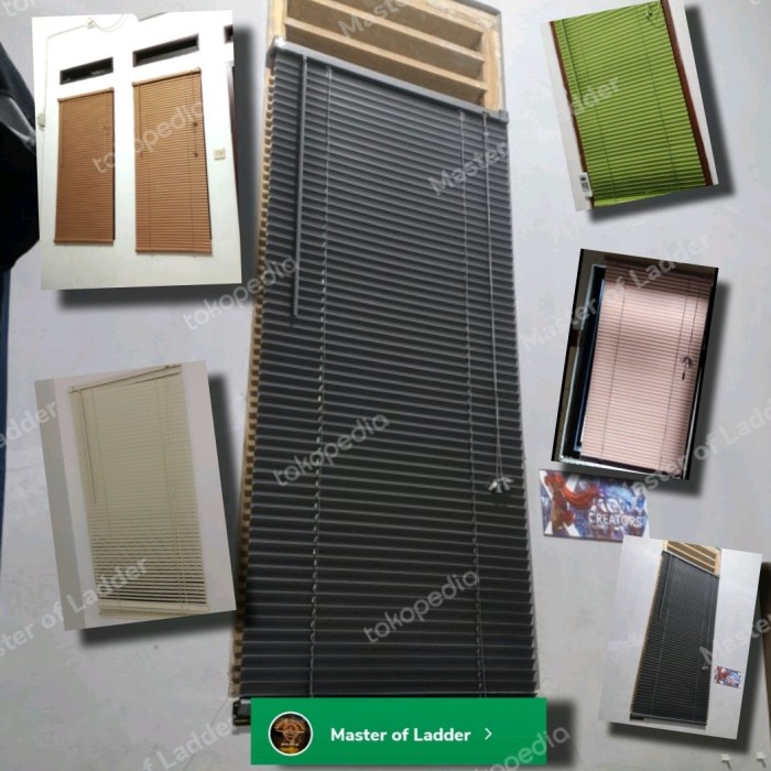 Jual TA- Kris tirai jendela/krei/kerai/venetian blind pvc 40x180 Cm ...
