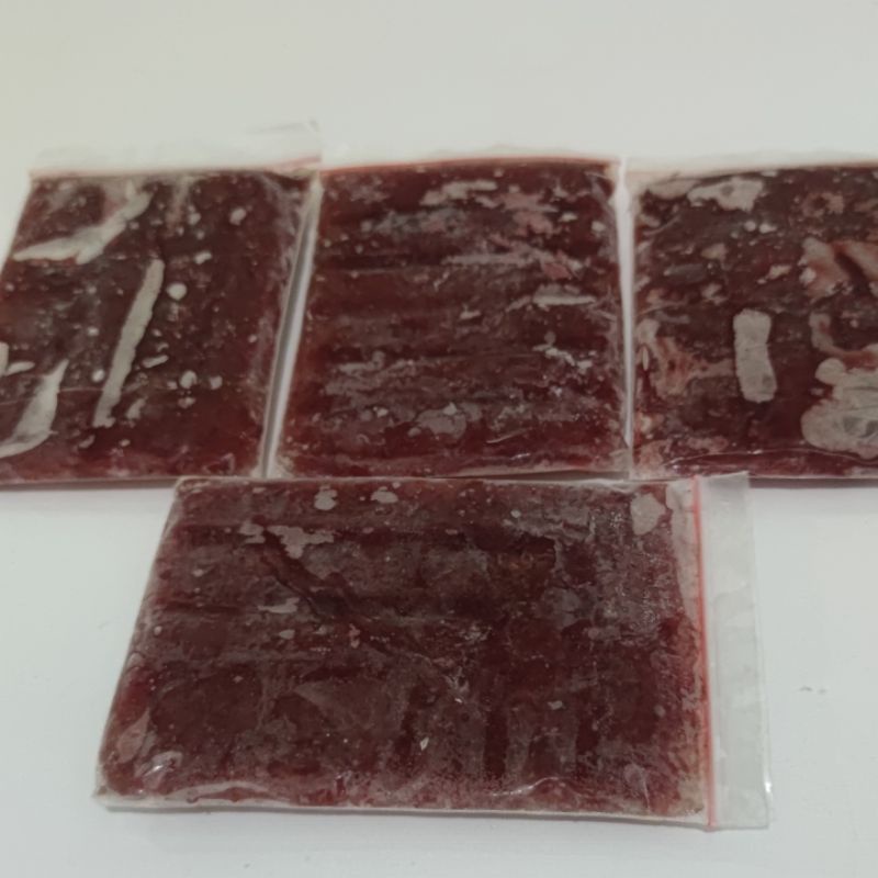 Jual Cacing Beku Lempeng - Frozen Bloodworm kemasan 250 gram (khusus ...