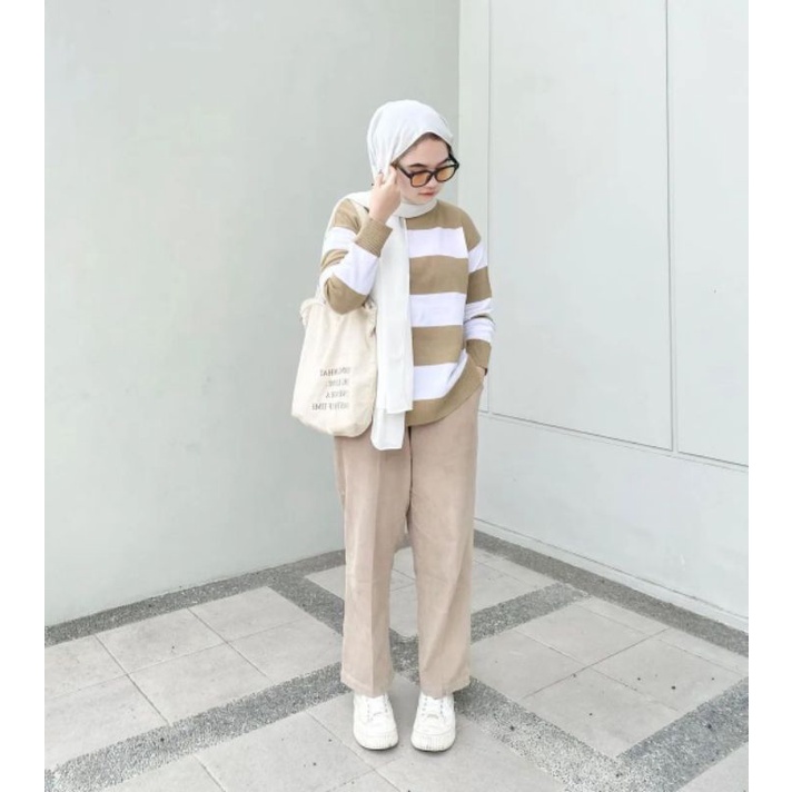 Jual SWEATER EIRA OVER SIZE/Baju EIRA Rajut Atasan Wanita Motif Blaster ...