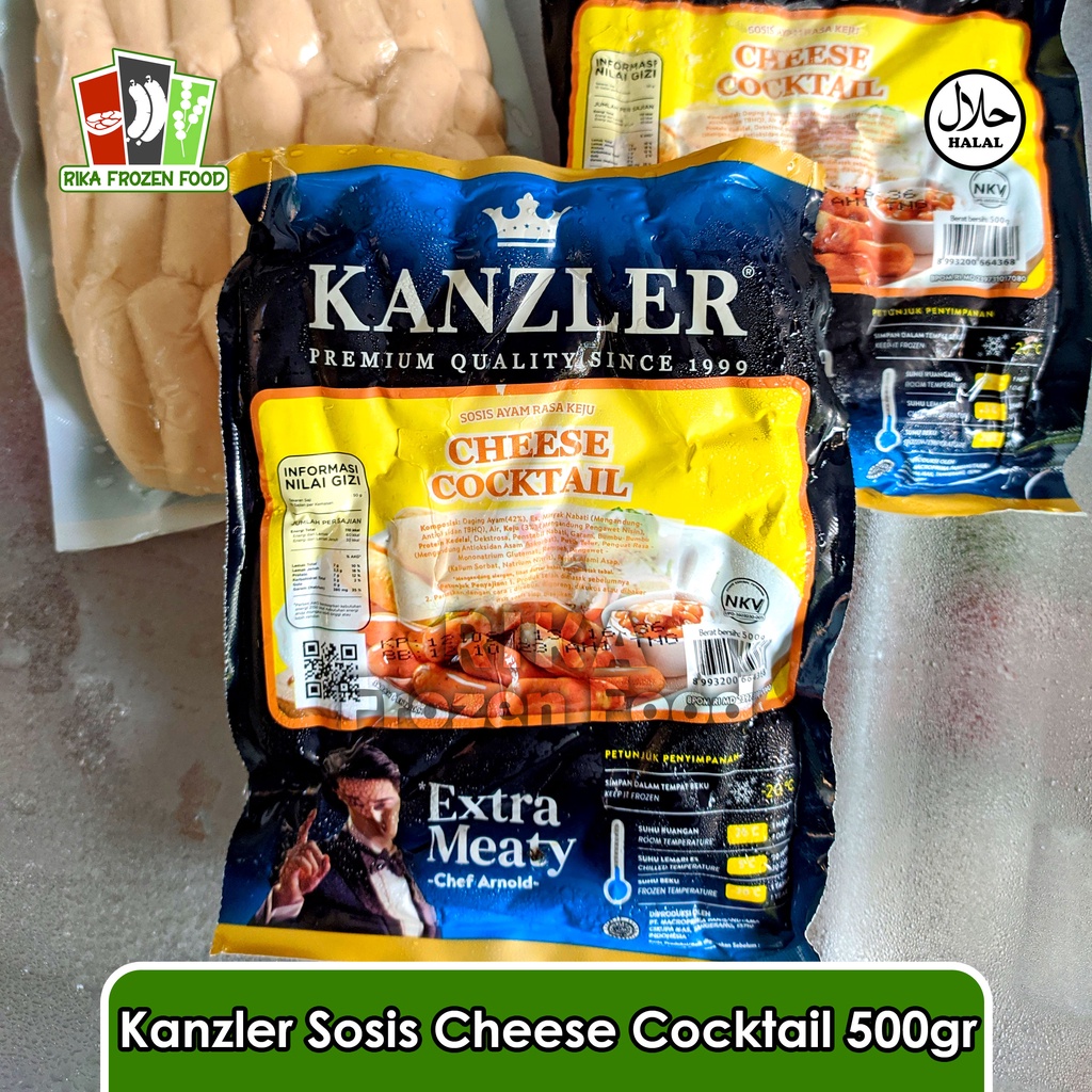 Jual Kanzler Sosis Cheese Cocktail / Sosis Ayam Keju Mini 500gr ...