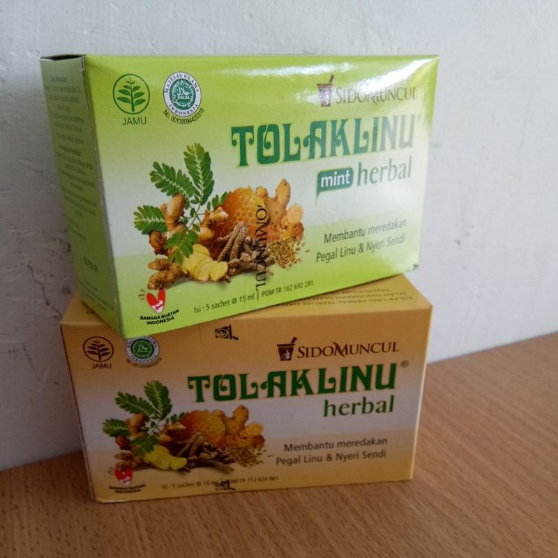 Jual Tolak Linu Herbal Sidomuncul 5 Sachet @ 15ml - Meredakan Pegal ...