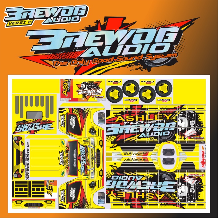 Jual Pola sticker miniatur truk sound Brewog Audio all varian (Versi 1 ... Jual Pola sticker miniatur truk sound Brewog Audio all varian (Versi 1 ...