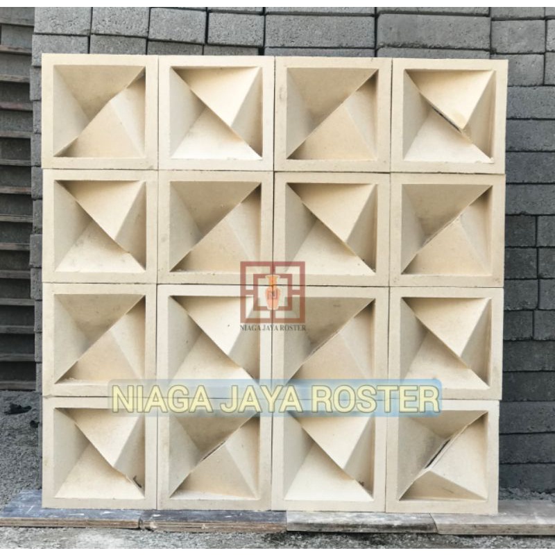 Jual loster beton minimalis, roster beton minimalis 3D 2 sisi | Shopee ...