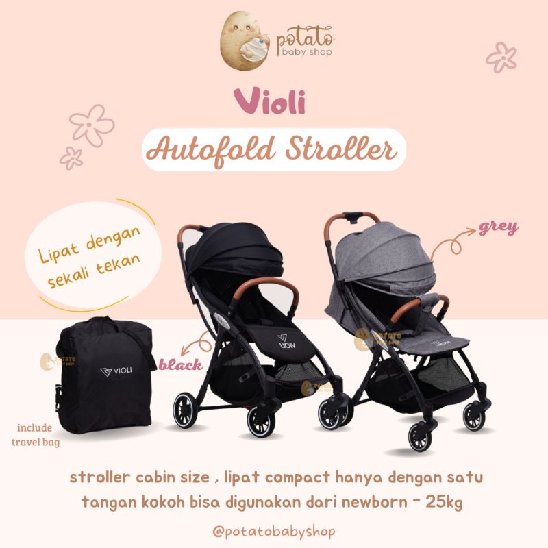Jual Violi Auto Fold Stroller - Lipat otomatis | Shopee Indonesia