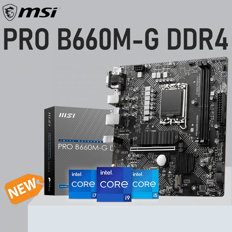 Jual Motherboard MSI PRO B660M-G DDR4 LGA 1700 B660 Gen 12 Garansi ...