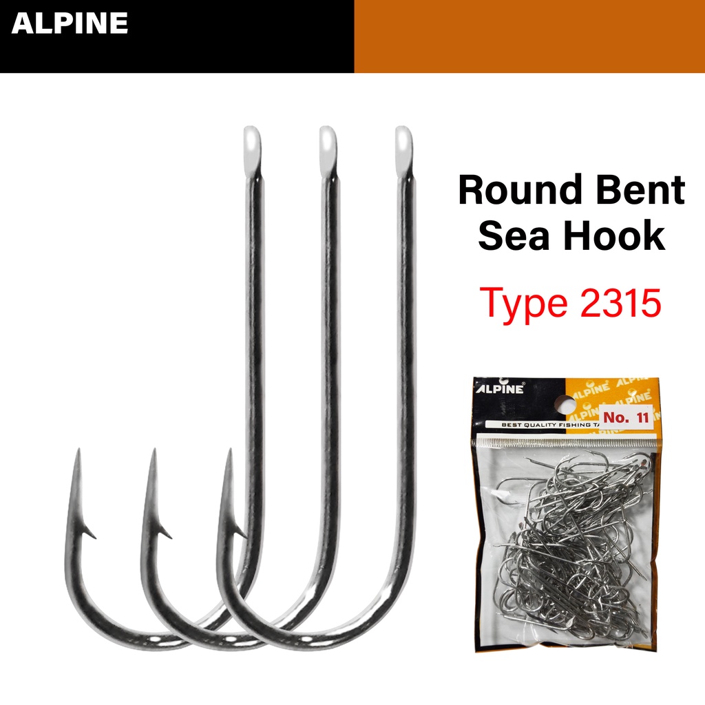 Jual Mata Kail Alpine Round Bent Sea Hook model 2315 ( tanpa lubang / buta ) | Shopee Indonesia