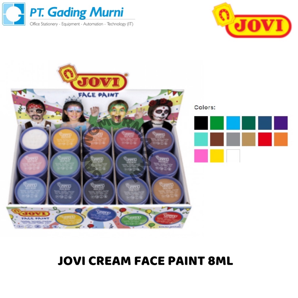 Jual JOVI DISPLAY CREAM FACE PAINT 8ML | Shopee Indonesia