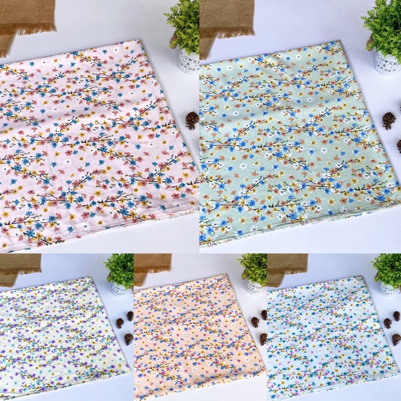Jual Kain Satin Velvet Print Motif Bunga Abstrak | Shopee Indonesia