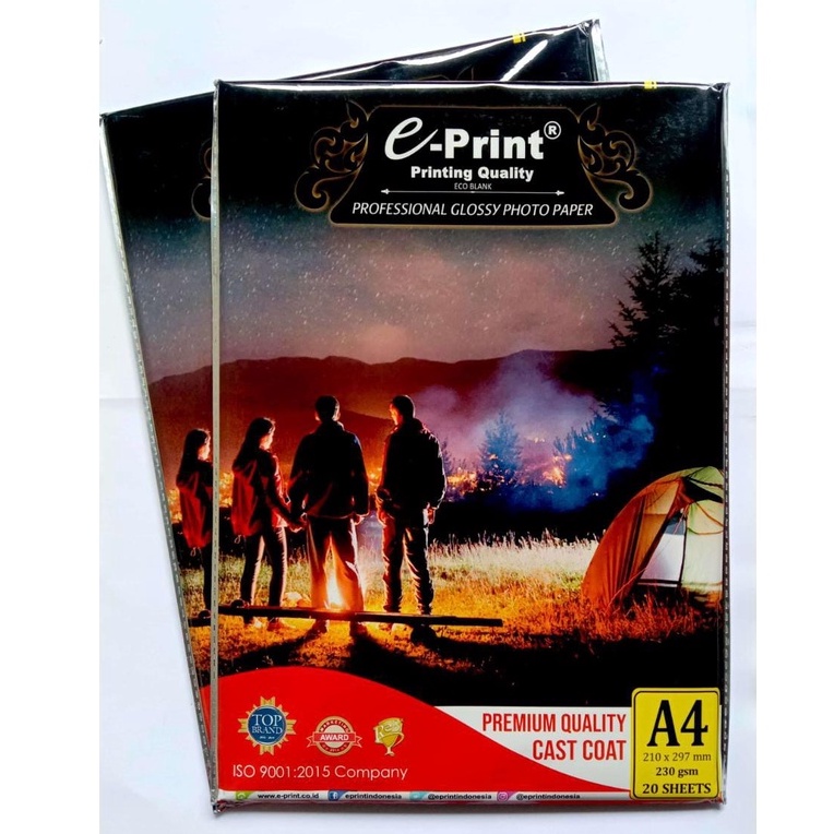 Jual Glossy Photo Paper - Kertas Foto Glossy Eco E-Print A4 230 gr Termurah | Shopee Indonesia